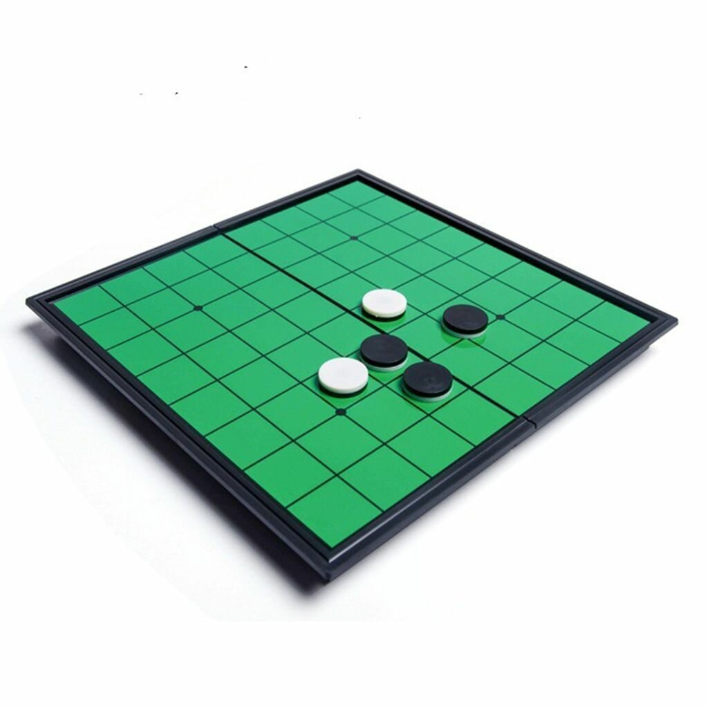 Games Reversi Strategy Board Game 9,84 дюйма со складывающимися магнитными частями, установленными для домашнего путешествия