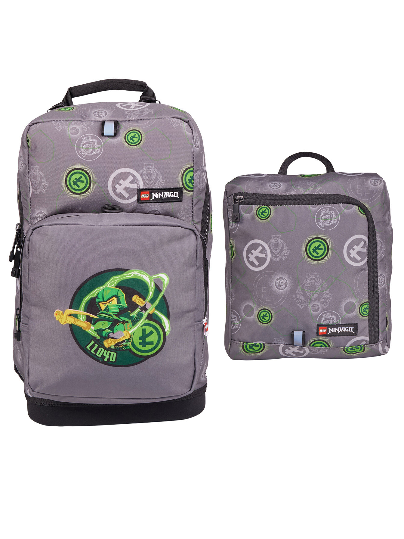 LEGO Рюкзак школьный Optimo 20 л с сумкой Ninjago Elemental Master of Energy 20238-2501