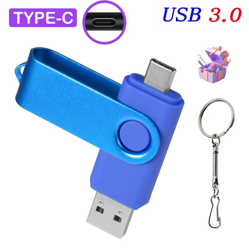 JASTER USB 3.0 флэшка 128/64/32/16 ГБ 128GB, Blue