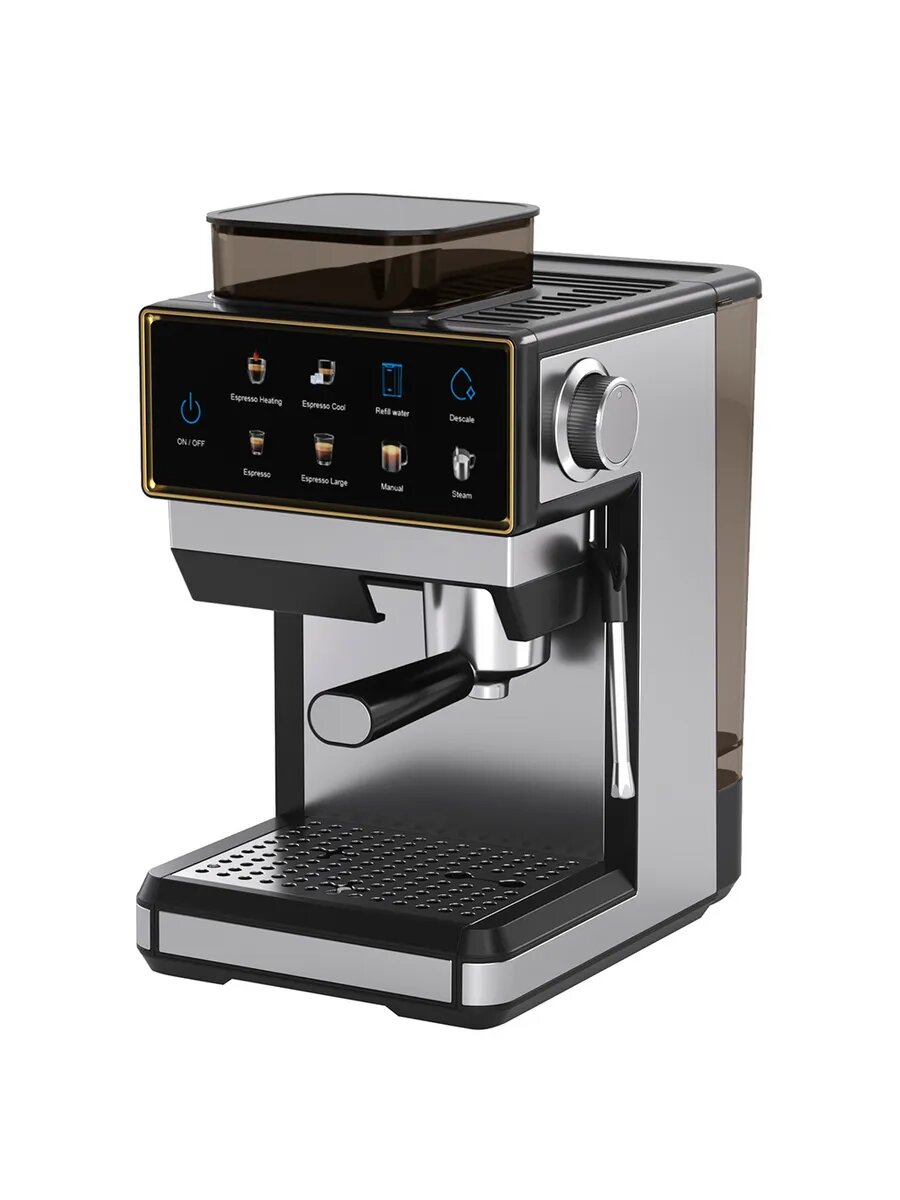 Кофемашина Oulemei KFA034, сенсорное управление, встроенная система самоочистки