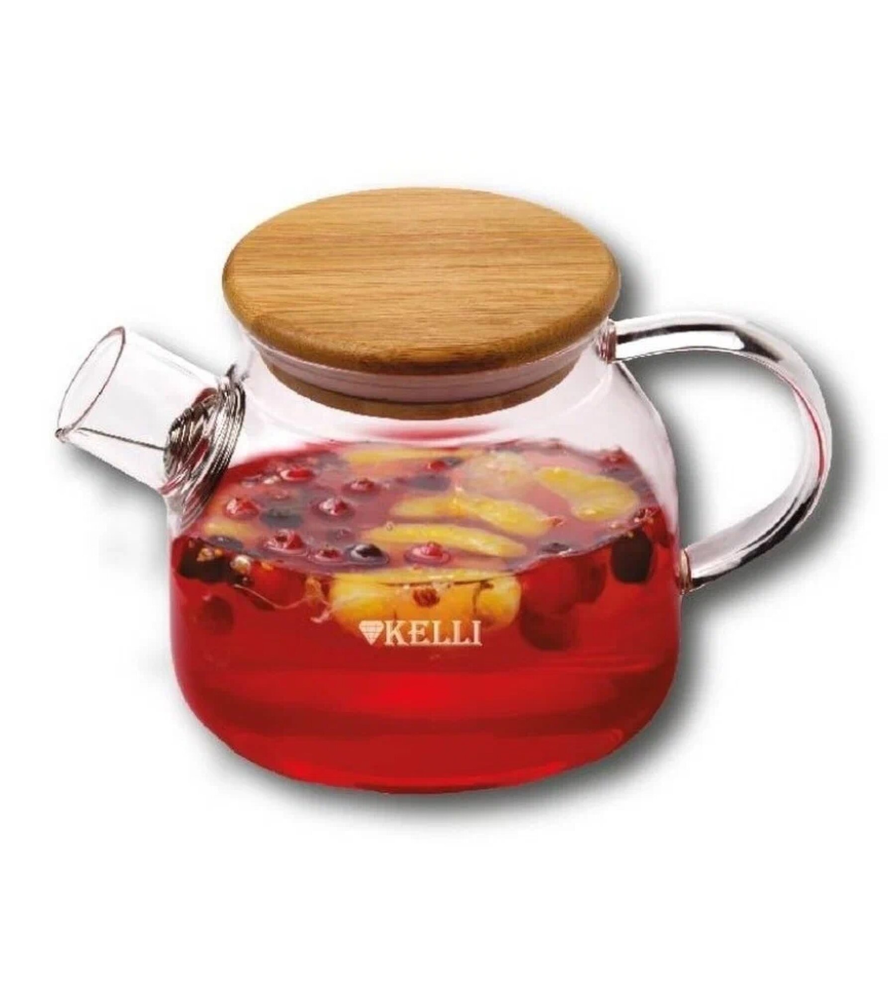 Чайник заварочный KL-3225, термостойкое стекло, фильтр из нержавеющей стали