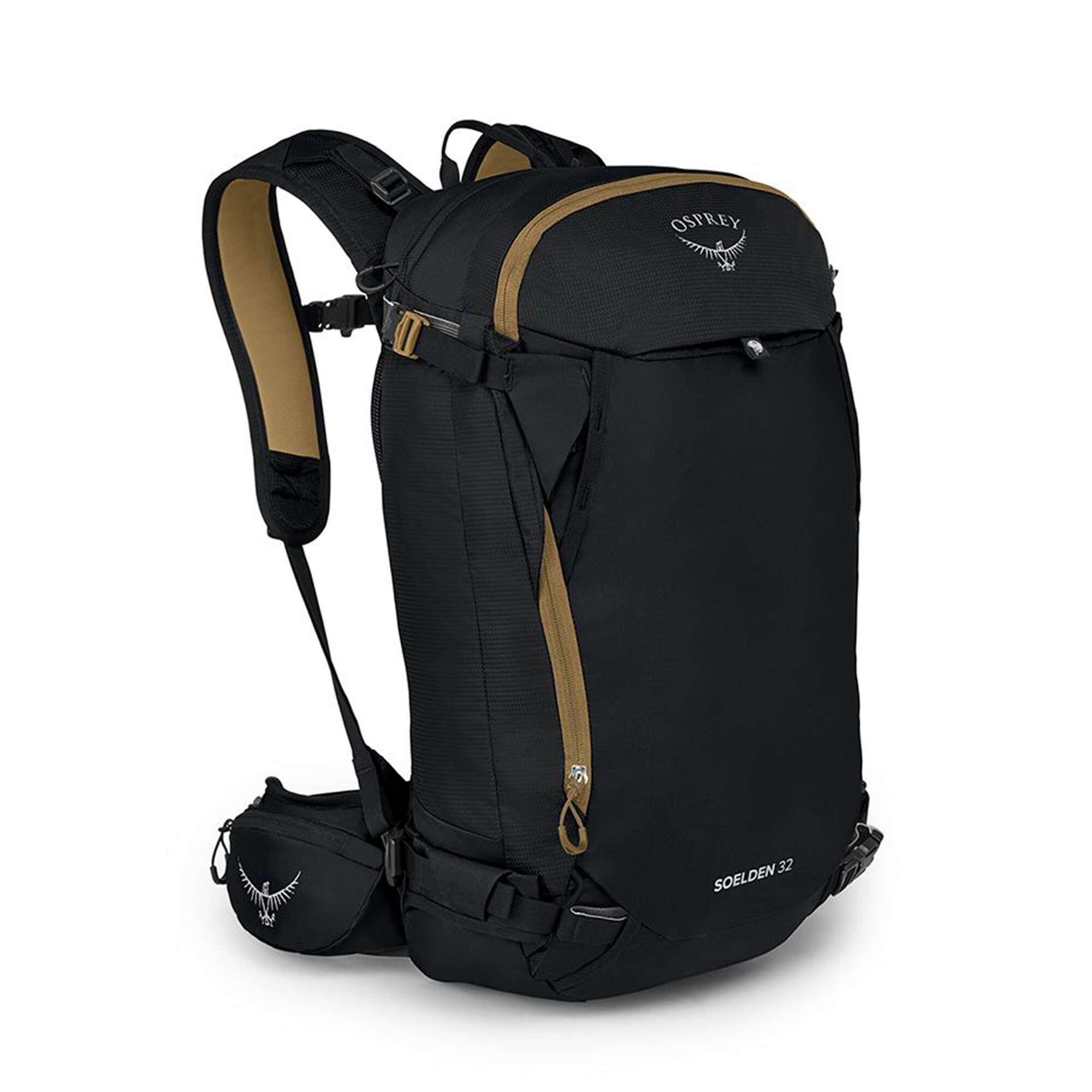 Рюкзак Osprey Soelden 32 черный, для походов, лыж и сноуборда, 32 литра