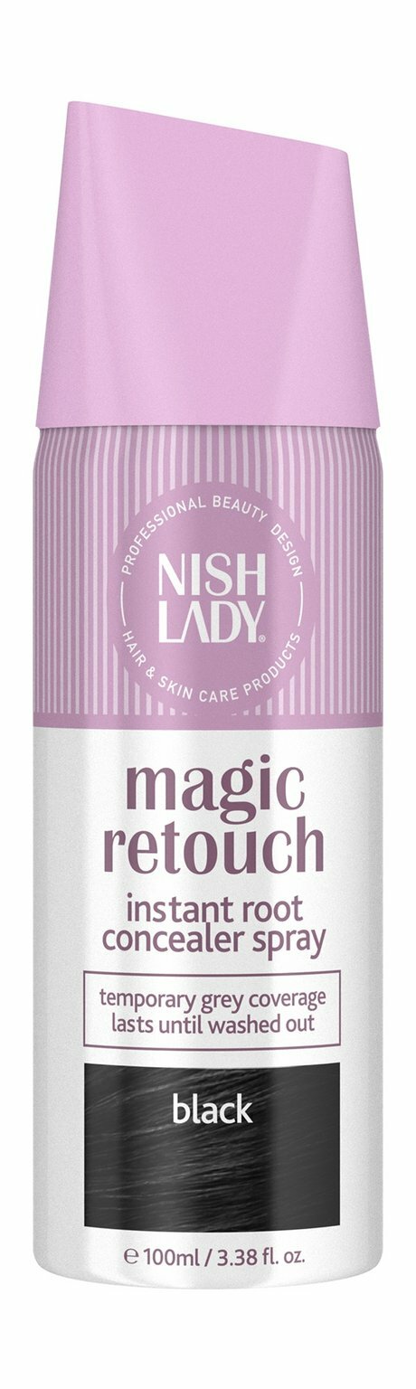 Nishlady Magic Retouch Instant Root Concealer Spray Тонирующий спрей-ретушь для волос | Black 100мл