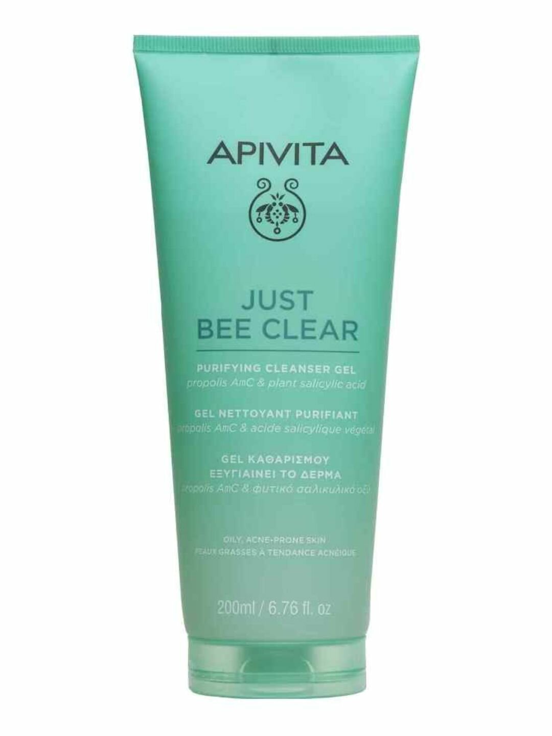 Апивита джаст БИ клиа Очищающий гель, 200 мл | APIVITA Just Bee Clear Cleansing gel