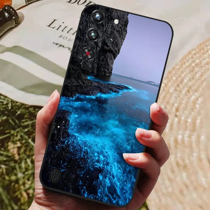 Чехол для ZTE Nubia Red Magic 10 Pro Plus, модный черный силиконовый чехол из ТПУ для ZTE Nubia Red Magic 10 Pro Bumper Para Funda