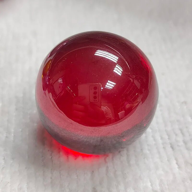 Кубические циркониевые бусины 30 мм Красный, ren