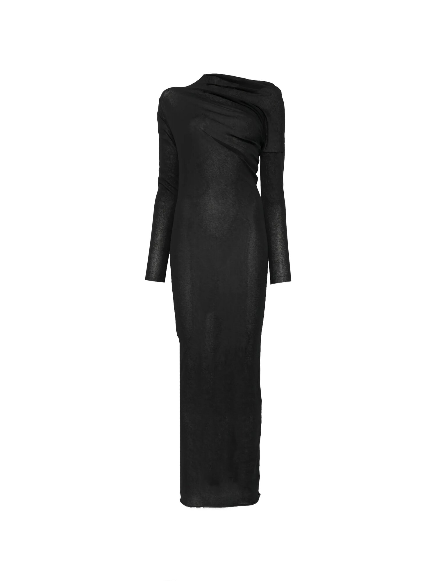 Платье Draped semi-sheer dress