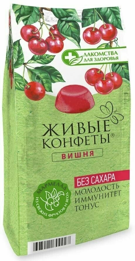 Мармелад Лакомства для здоровья, желейный, с вишней, 170 гр
