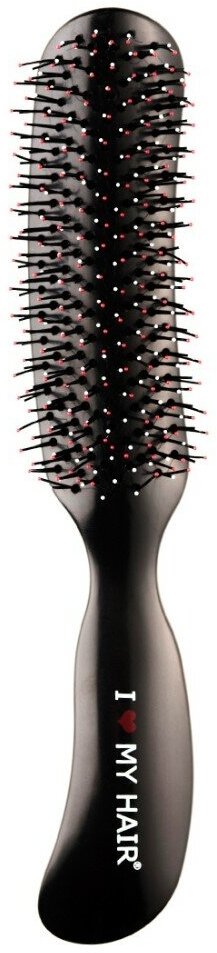 ILMH Щетка для волос Therapy Brush расческа черная глянцевая M