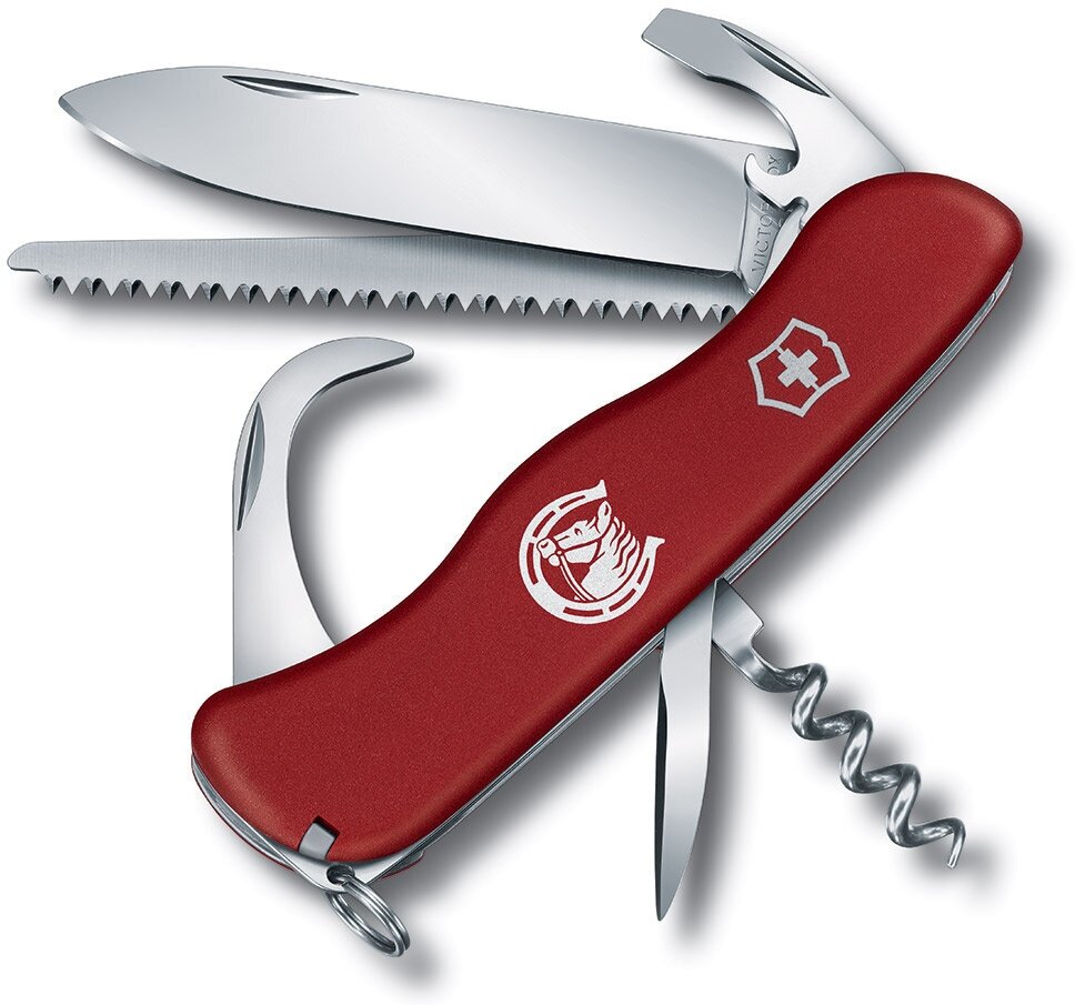 Нож перочинный VICTORINOX EQUESTRIAN 111 мм, 12 функций, красный (0,8583)