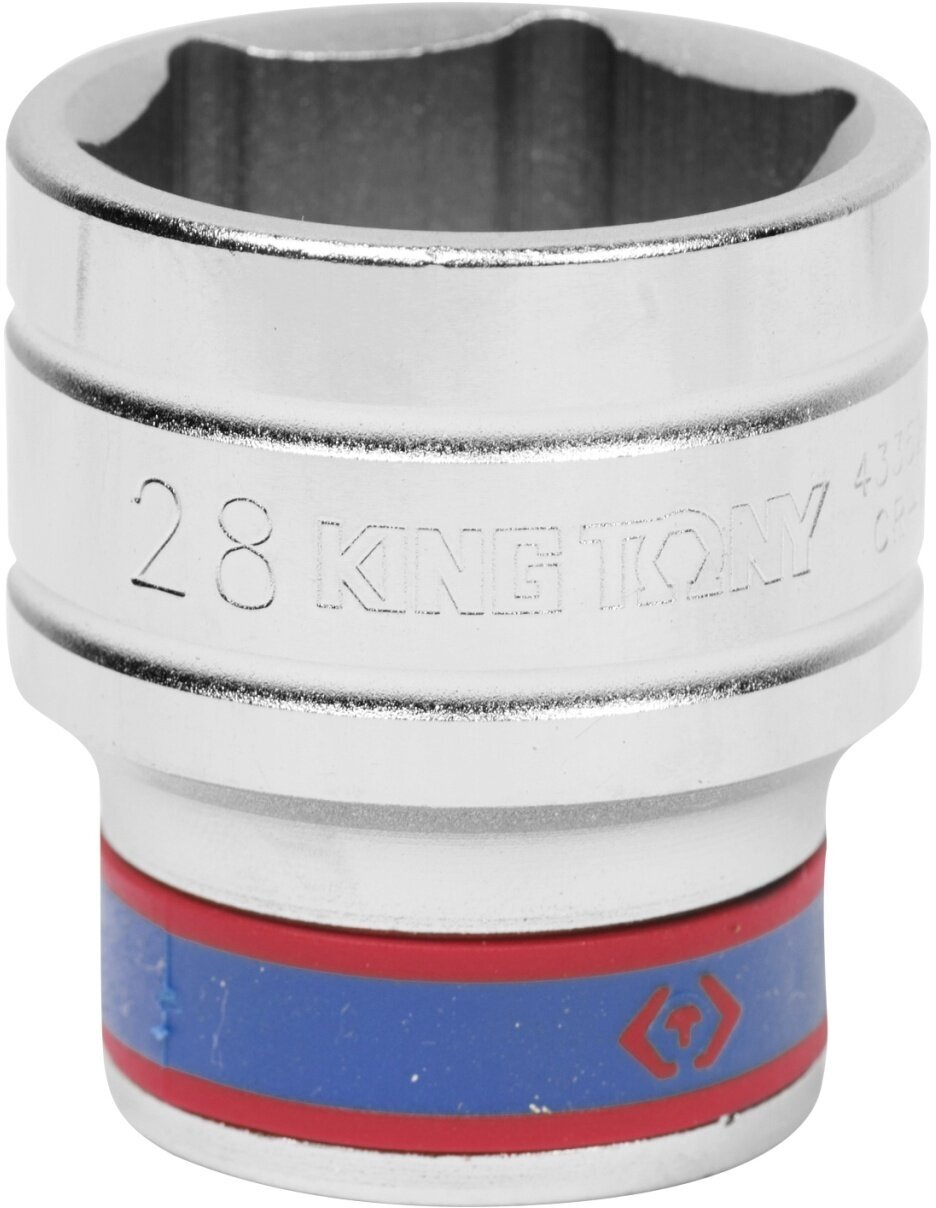 Головка торцевая стандартная шестигранная 1/2", 27 мм KING TONY 433527M