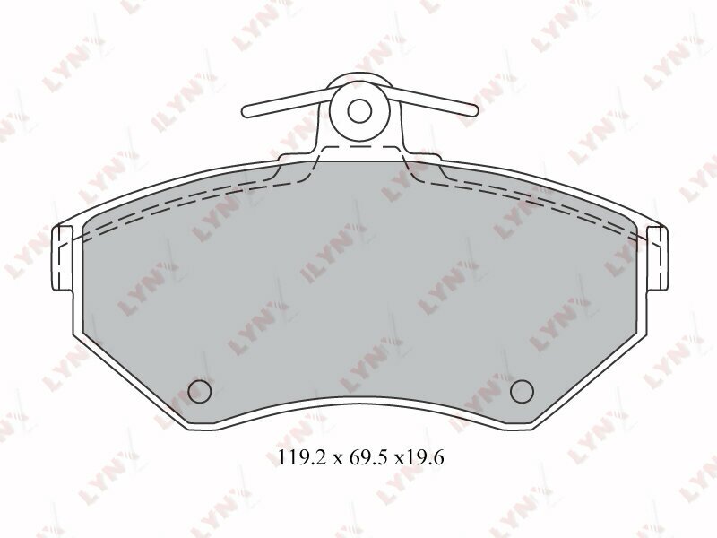 Колодки тормозные передние Vortex: Estina, Corda