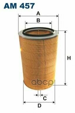 Воздушный фильтр !505-328/216 Iveco Eurotech/Eurostar/Cursor E43/47/52 Filtron арт. AM457