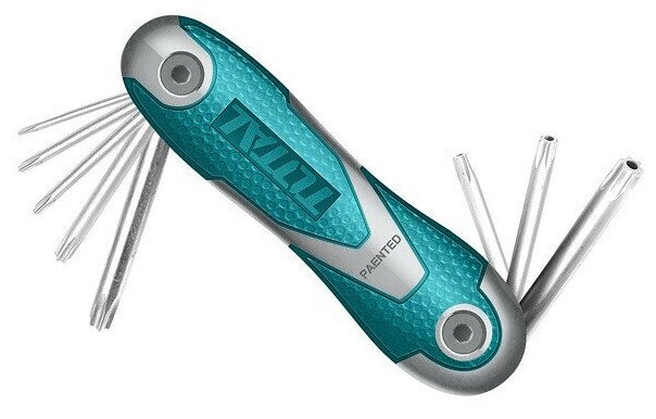 Набор шестигранных ключей складной TORX T9-T40 8шт. TOTAL