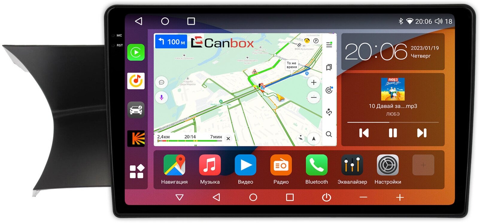Штатная магнитола Canbox EVO 2K 5816-9-1288 Mercedes C-klasse (W204) 2011-2015 Android 14 (4G-SIM, 8/256, DSP, QLed, AI, 360)
