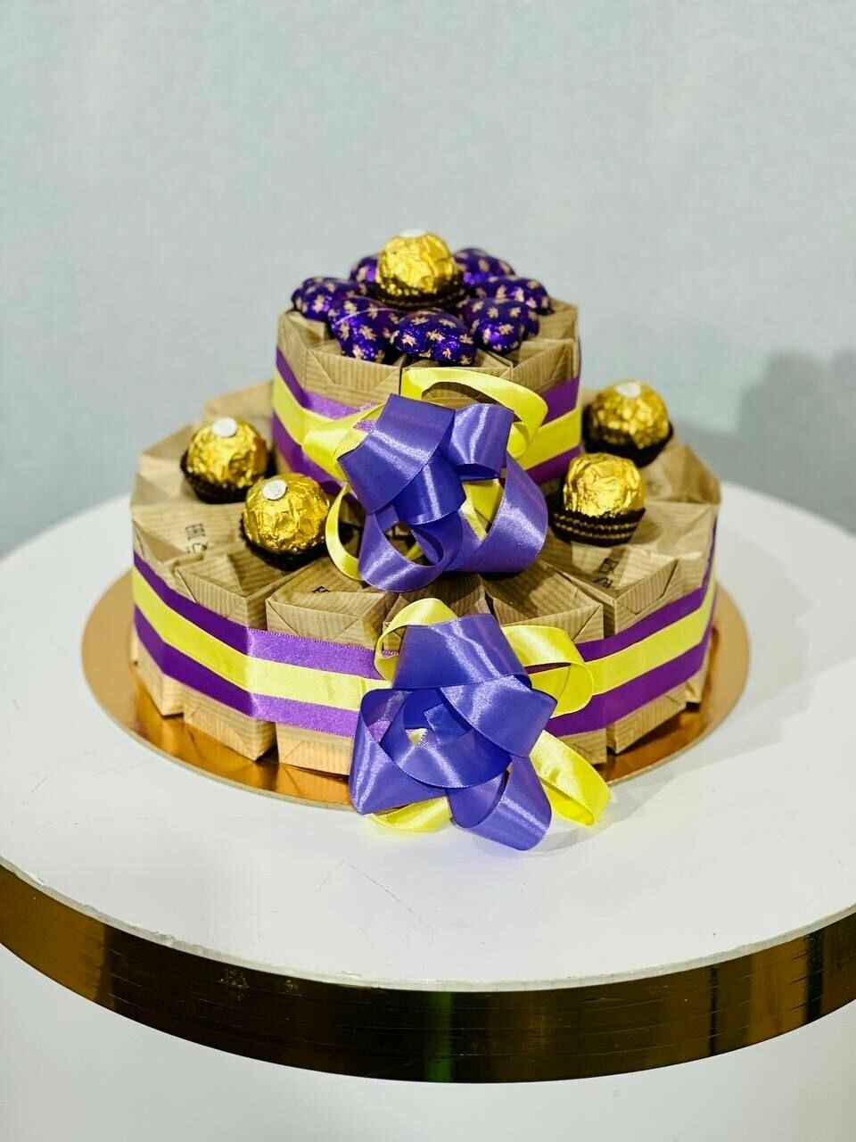 Торт из чая / Чайный подарочный набор с конфетами