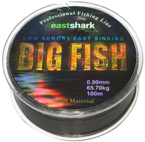 Леска EastShark BIG Fish черная 0.8 мм (54.4 кг), 100 м