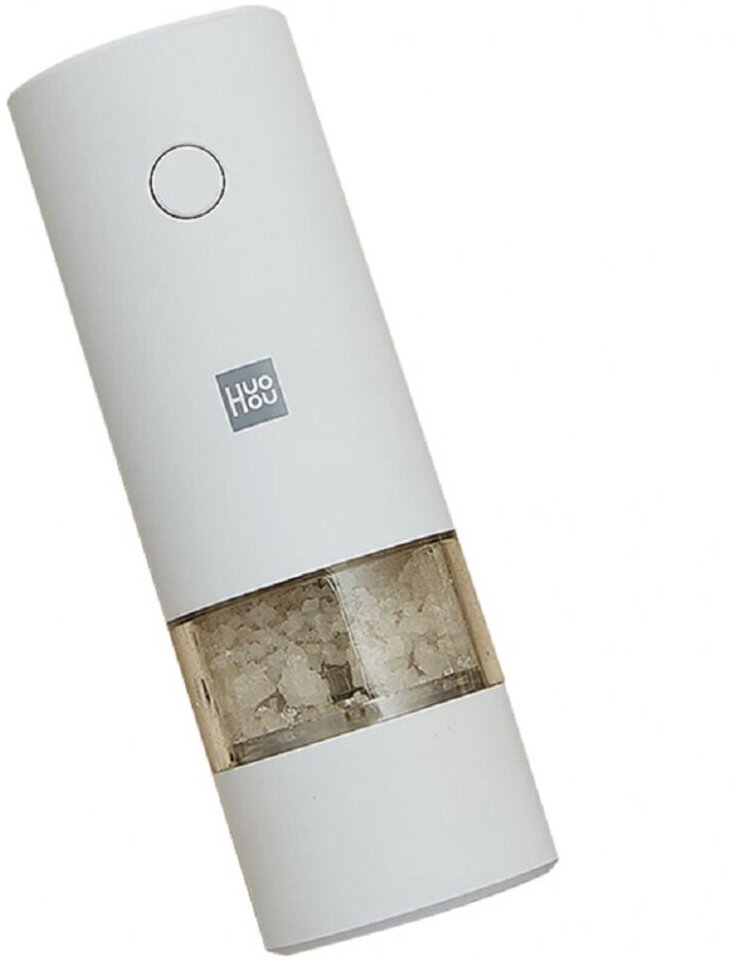 Электрическая мельница для перца и соли HuoHou Grinder white На батарейках