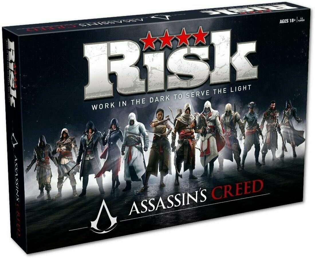 Настольная игра Monopoly Assassins Creed Risk Монополия Риск Кредо убийцы