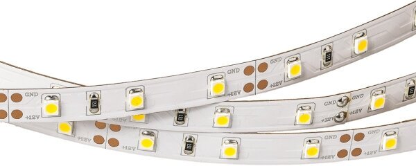 Светодиодная лента Белый 2835/3528 12V 4.8W/m 60Led/метр 014383 RT2-3528-60 6000K NormaLED