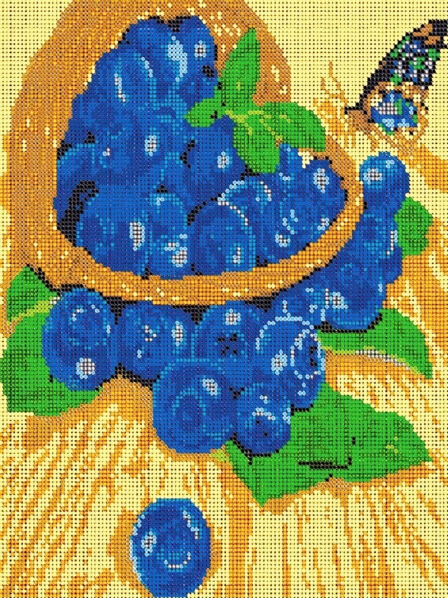 Вышивка бисером наборы картина Голубика