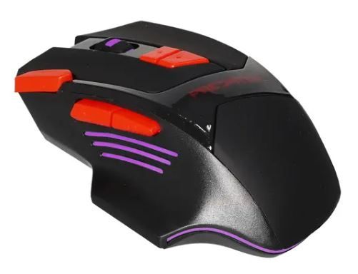 Мышь компьютерная игровая Qumo Predator M80, проводная, оптическая, 8 кнопок, прогр, подсветка 4 цвета 1200/1600/2400/3200 dpi — фото 1