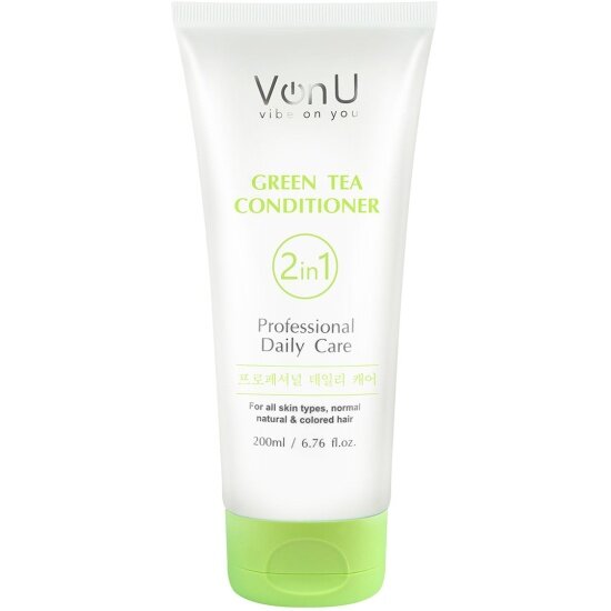 Кондиционер для волос Von-u с зеленым чаем, 200 мл.