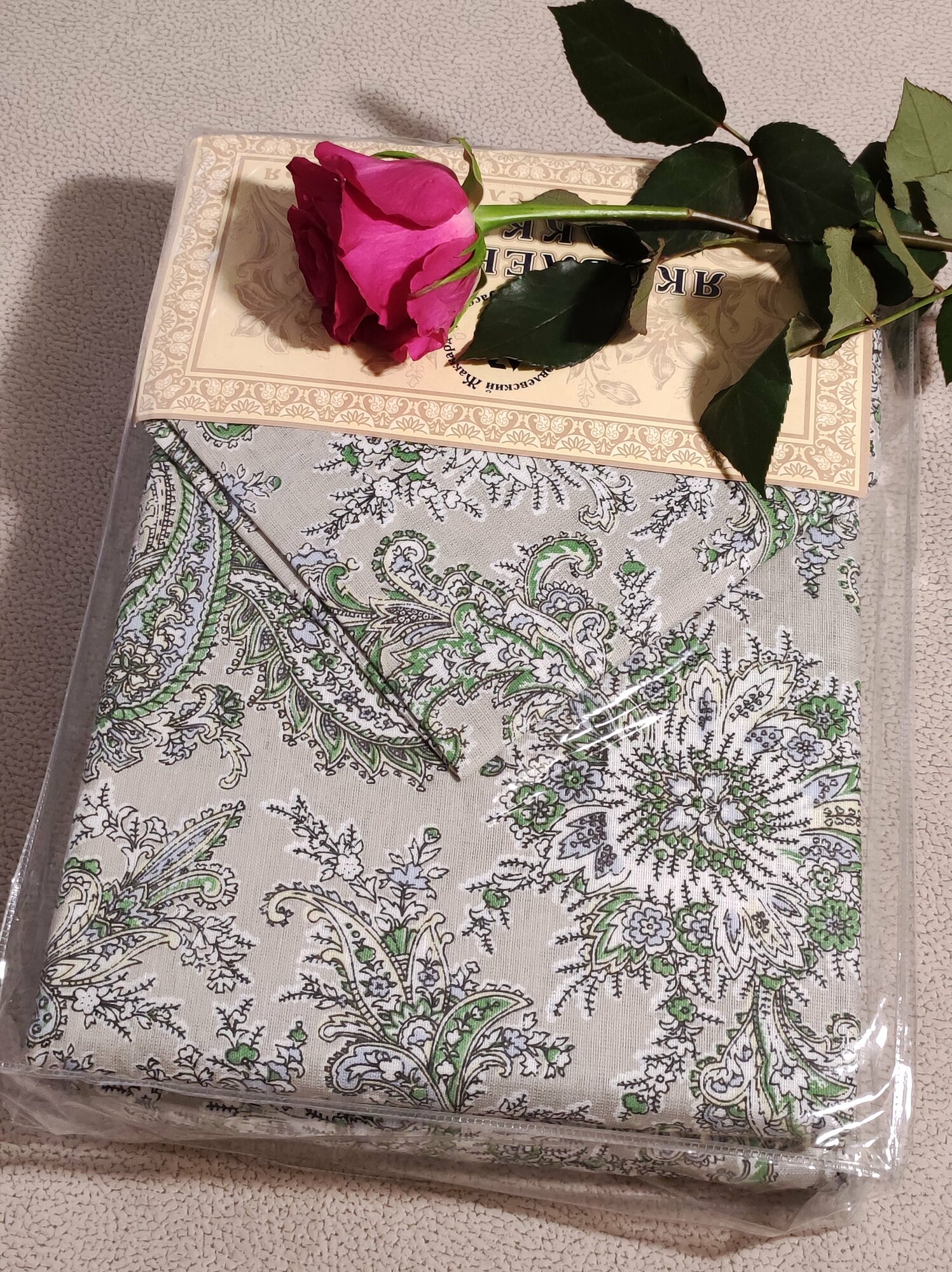 Комплект постельного белья 2-сп Лён с хлопком