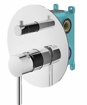 Комплект встраиваемого смесителя для душа Plumberia Selection IXO KIT1901CR, Хром