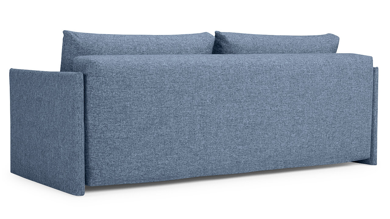Диван Коя Лайт Strong Plus 09 NOW 208x94x80 см, синий Рогожка, еврокнижка Фиеста — фото 1