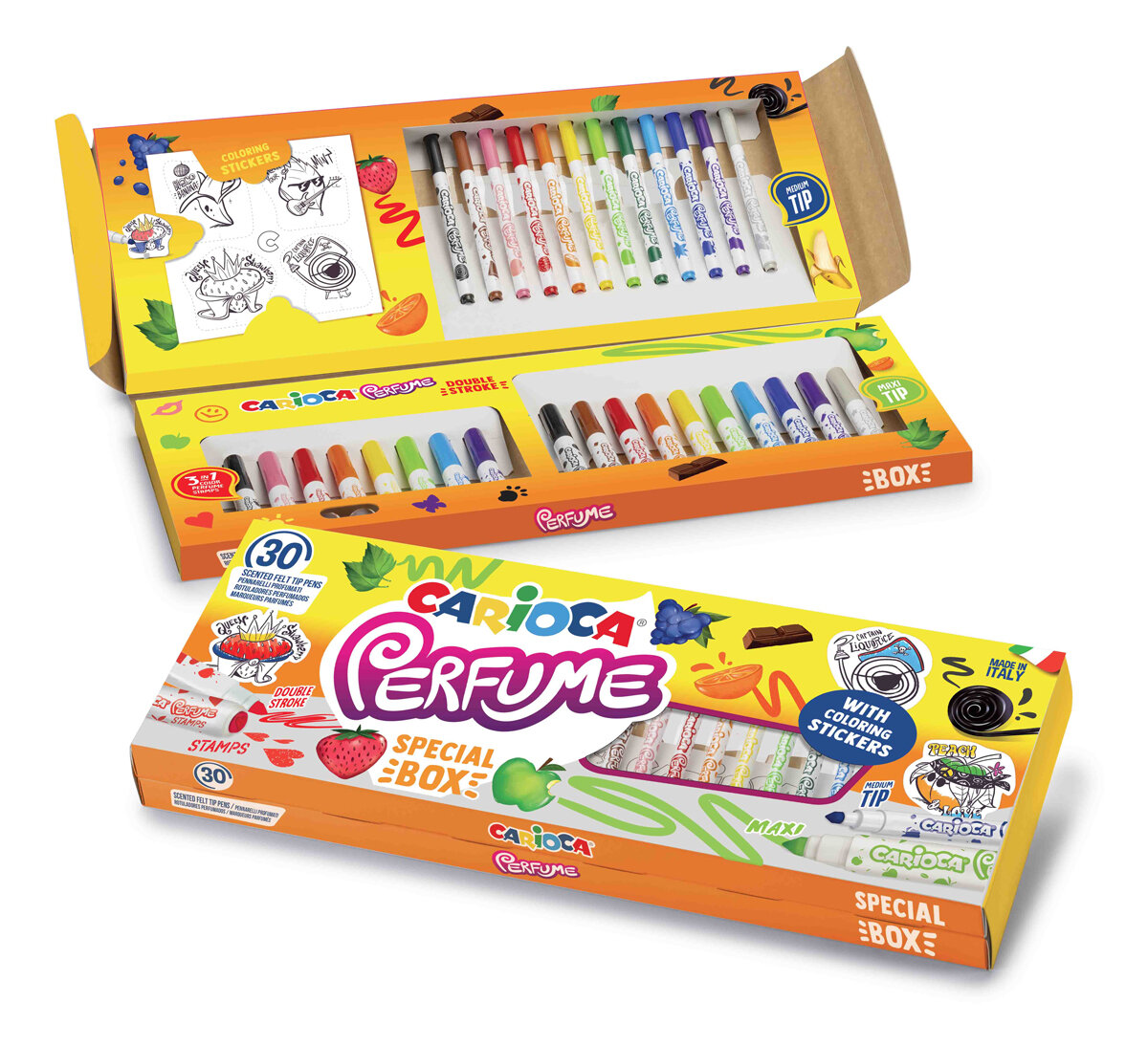 Carioca фломастеры ароматизированные Perfume, набор 30 цветов для творчества