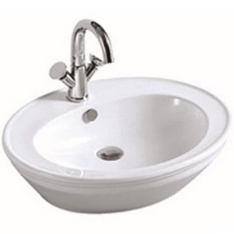 Раковина-чаша CeramaLux Lux Classic 60 3573 Белая Хром