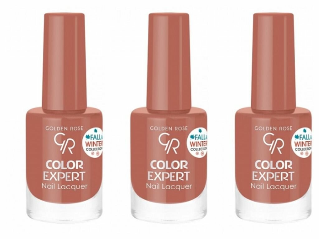 Golden Rose Лак для ногтей Color Expert Fall and Winter Collection, тон 410, широкая кисточка, 3 шт.