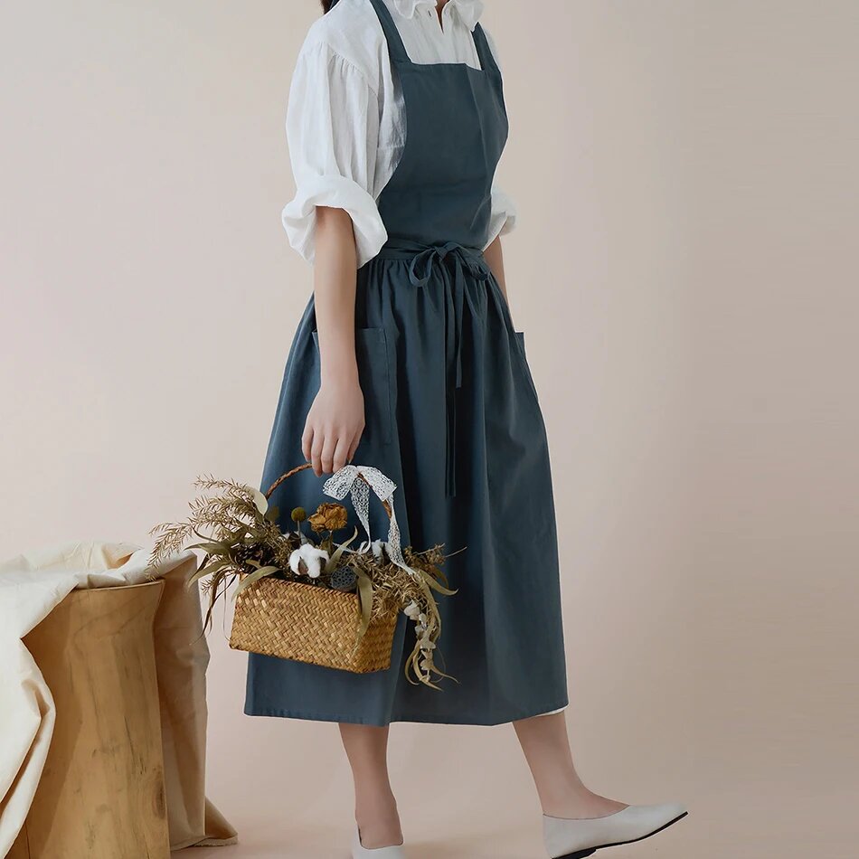 Водонепроницаемый хлопковый фартук в японском стиле Cotton Apron 04