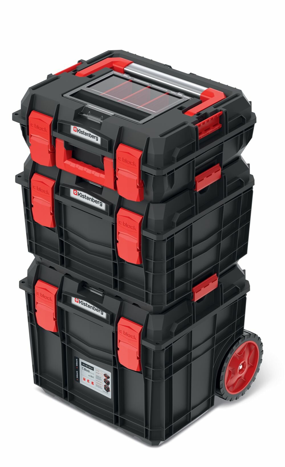 Набор ящиков для инструментов KISTENBERG C BLOCK ALU LOG KXCAS454085