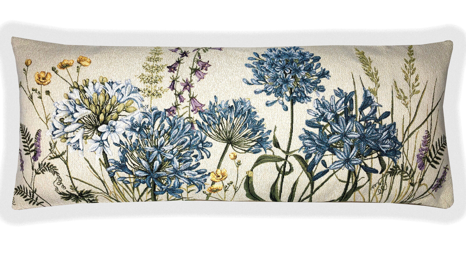 Декоративная гобеленовая наволочка "Разноцветье Агапантус" 32*85 см MIDA VANERI