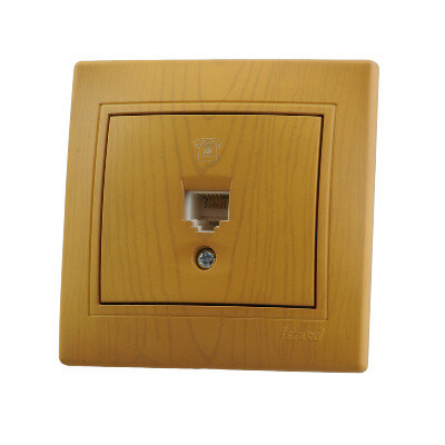 MIRA Розетка телефонная евро ольха (10шт/120шт)