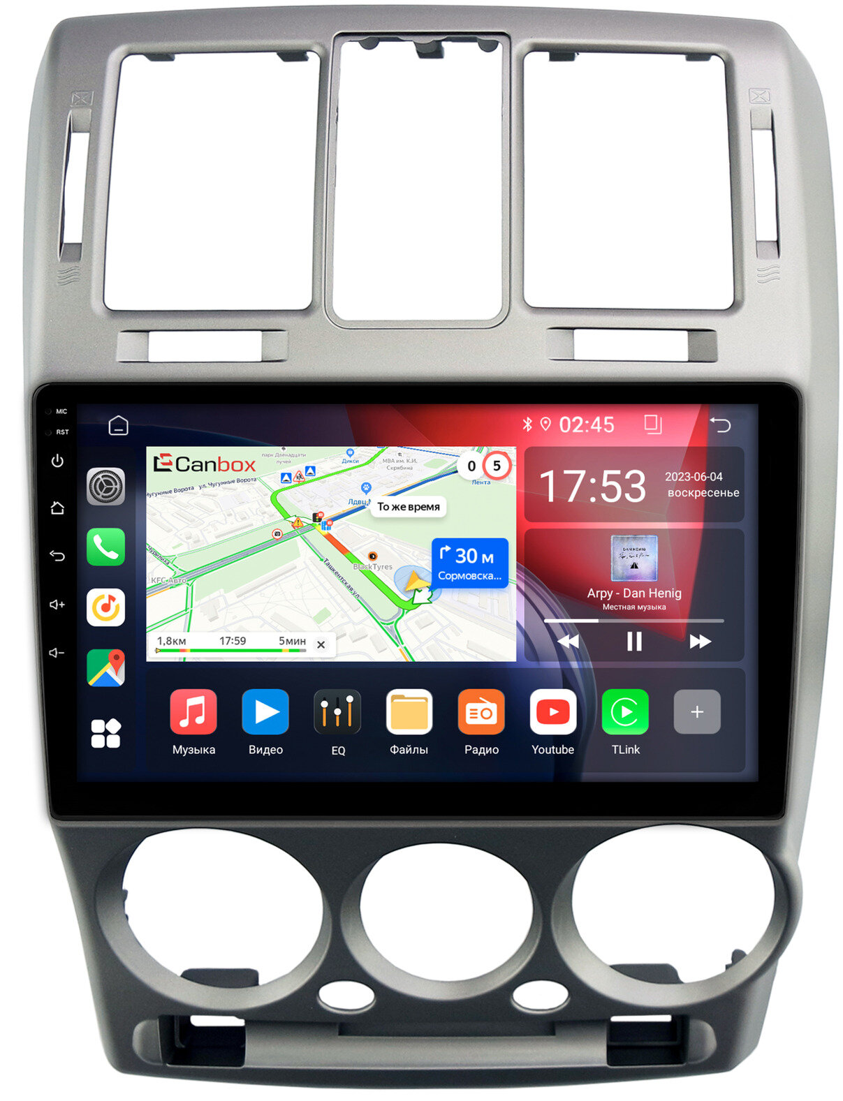 Штатная магнитола Canbox RS9-1322 для Hyundai Getz 2002-2011 на Android 10 (IPS, DSP, CarPlay)