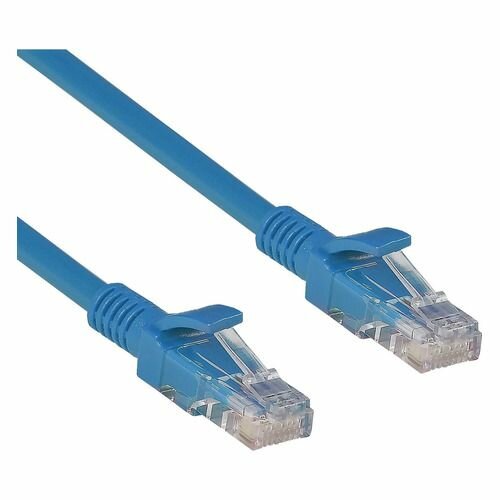 Патч-корд EXEGATE UTP-RJ45-RJ45-C6-2M-BL UTP, кат.6, 2м, 4 пары, алюминий омедненный, многожильный, голубой