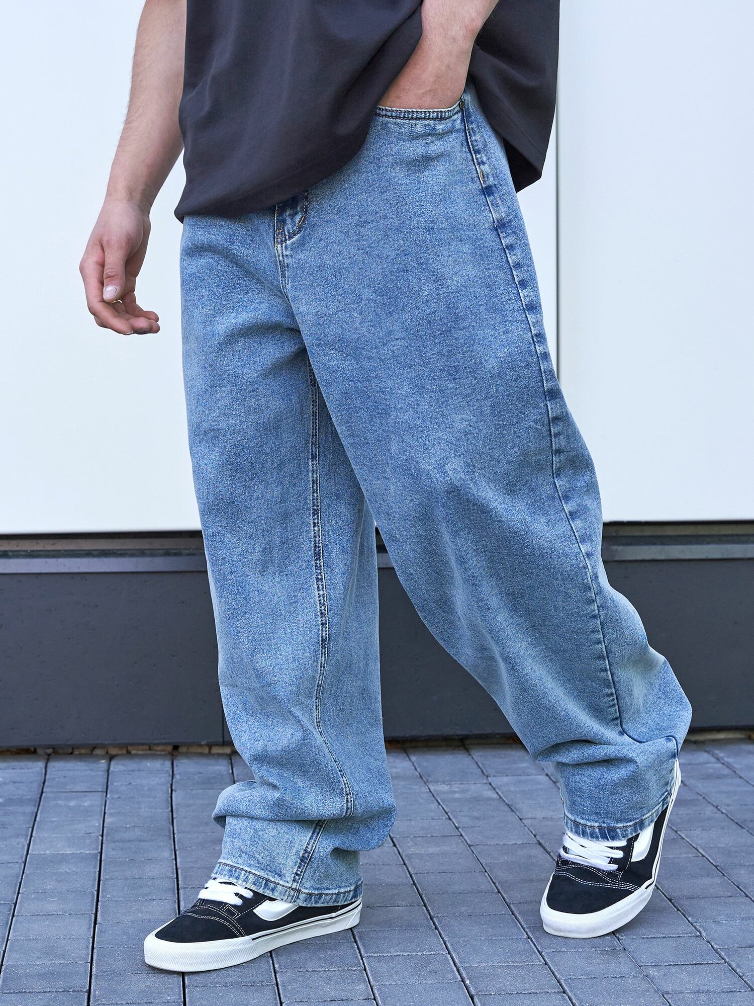 Джинсы багги 