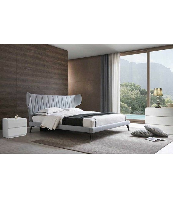 Кровать GC1801 (160-200) серый