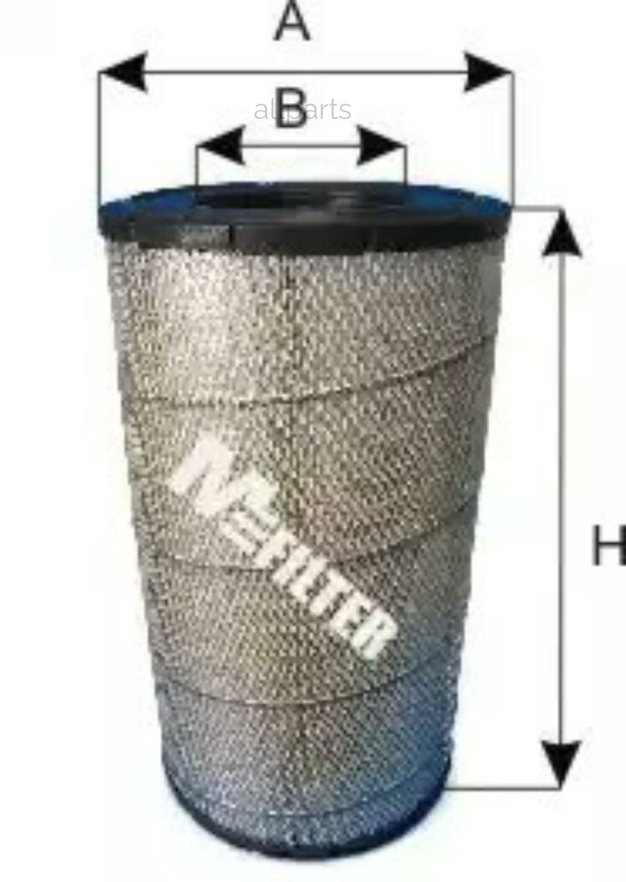 M-FILTER A837 фильтр воздушный ! H341.3 D281.6 d148 \ Caterpillar Equipment