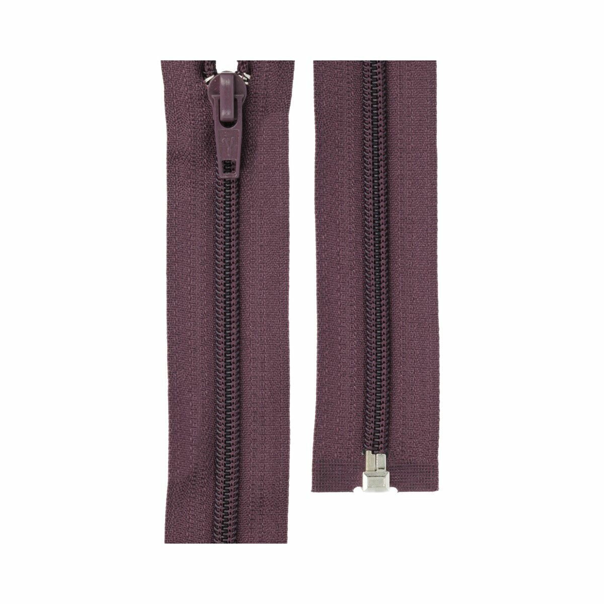 Молния 10 шт. спираль 75 см тип 5 разъёмная однозамковая №190 баклажан