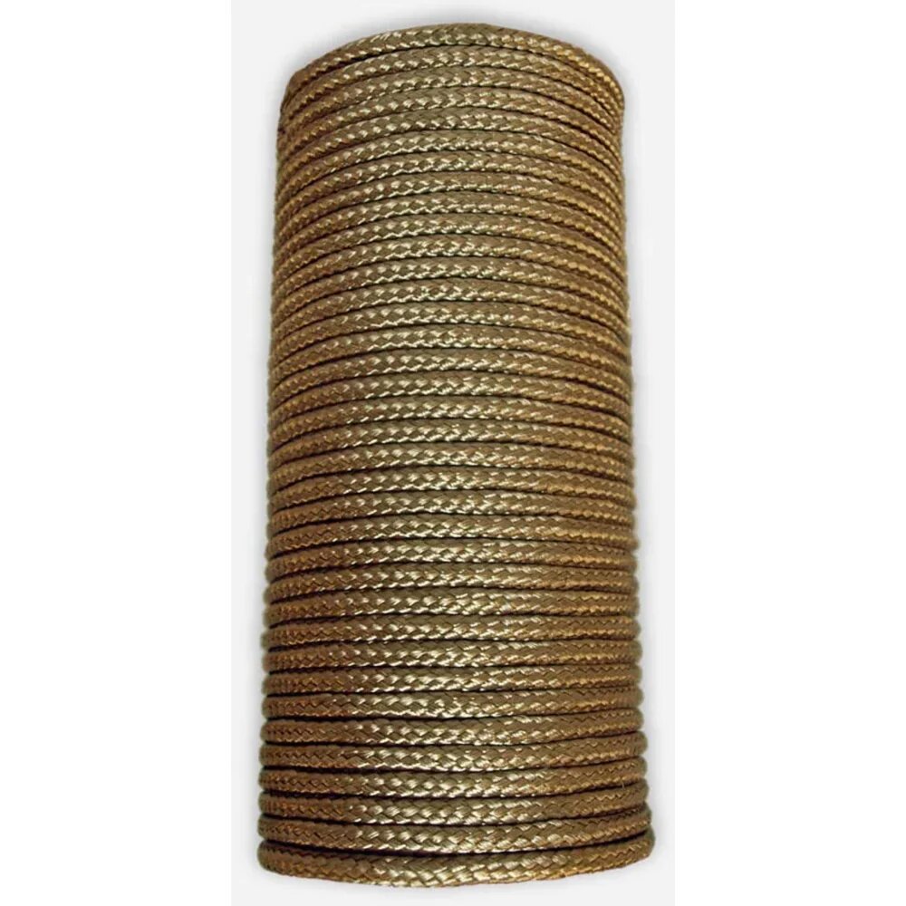 Базальтовый шнур BASFIBER диаметр 6 мм длина 50 м огнеупорный 700С уплотнительный 6-50