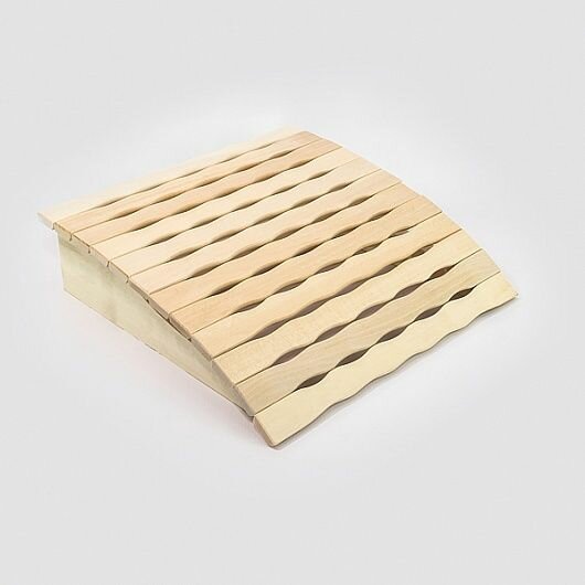 Подголовник для бани и сауны пружинный анатомический Фонарик (липа)