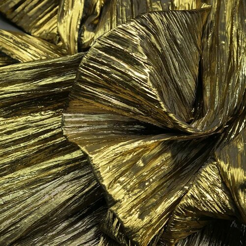 Плиссированная ткань из полиэстера 128 см gold