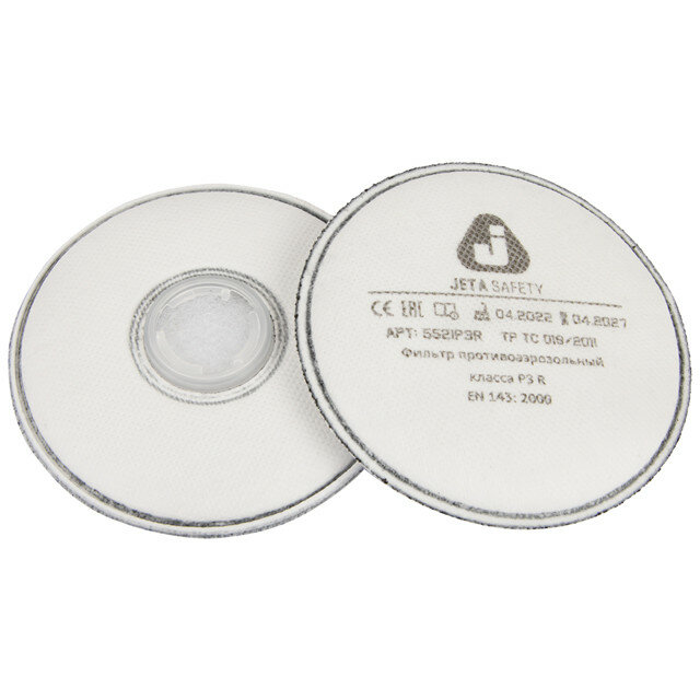 JETA SAFETY 5521P3R Предфильтр противоаэрозольный, набор 2 шт, совместим с респиратором