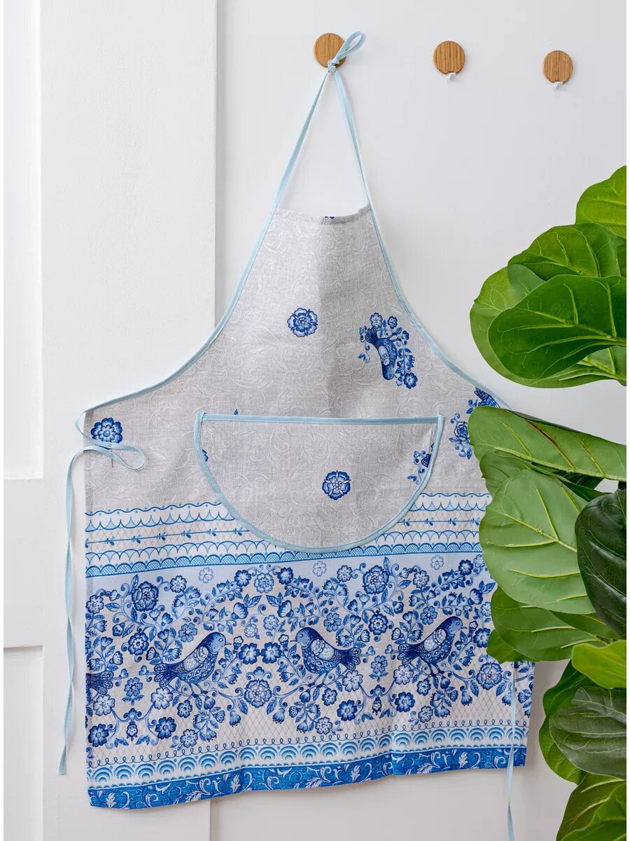 DOLLTALL / Фартук кухонный / Фартук с карманом / универсальный размер 42-54 / подарок для любимых женщин