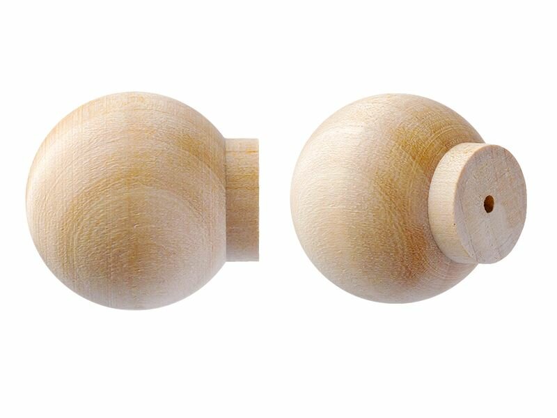 Ручка-шар мебельная деревянная из берёзы 35*37, 20 шт/уп.