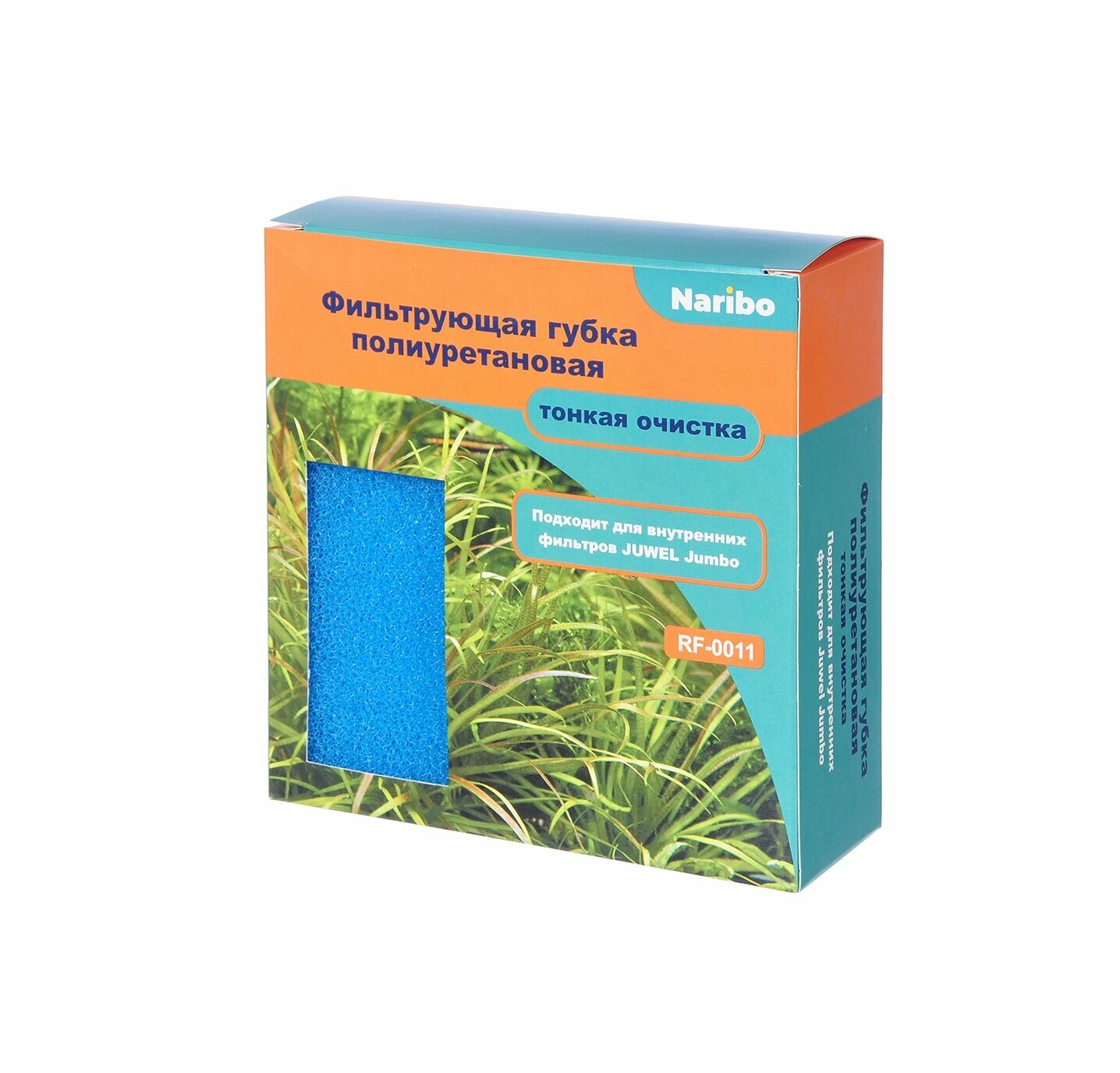 Губка фильтрующая Jumbo тонкая очистка синяя
